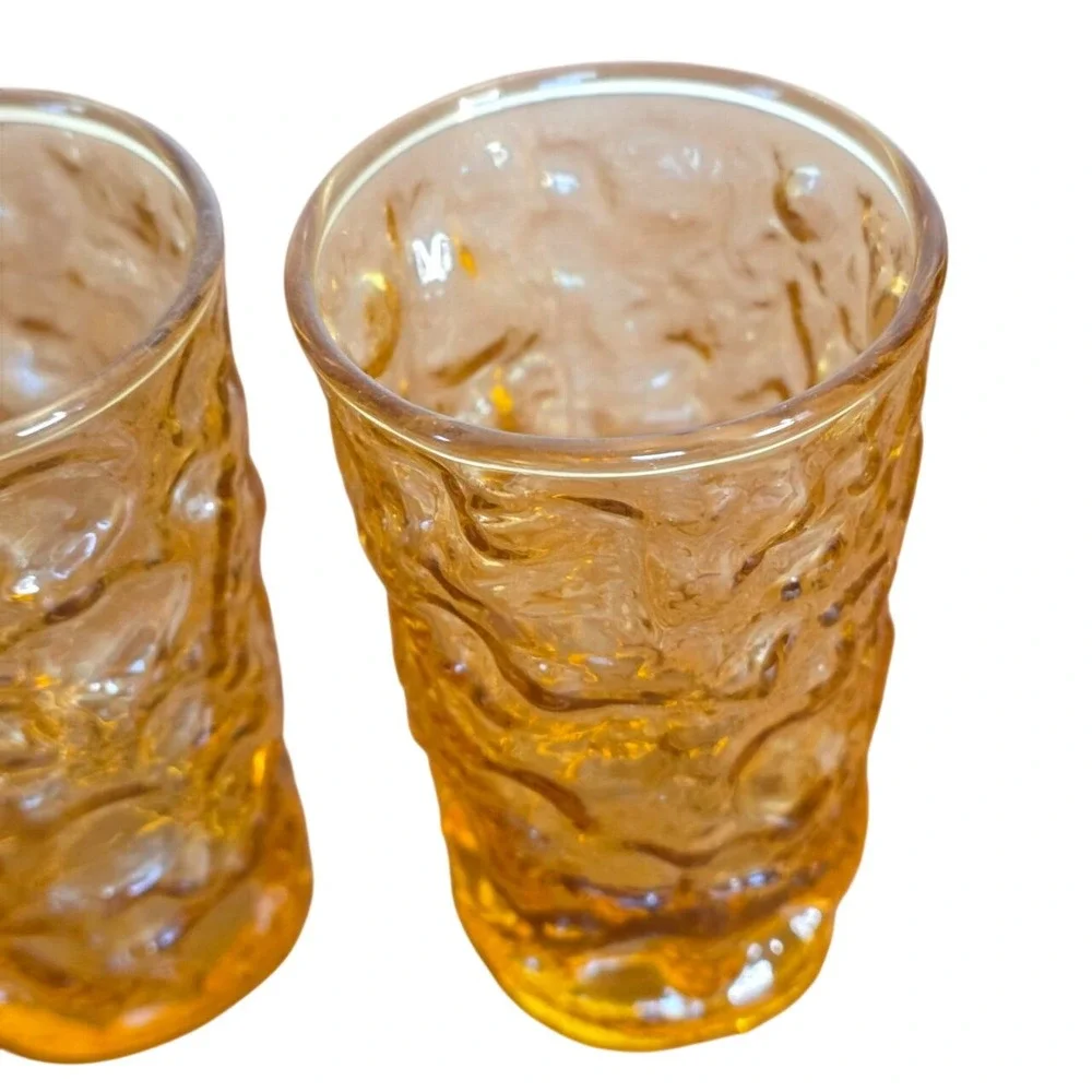 Anchor Hocking | Dining | Anchor Hocking Lido Milano Amber Crinkle ...